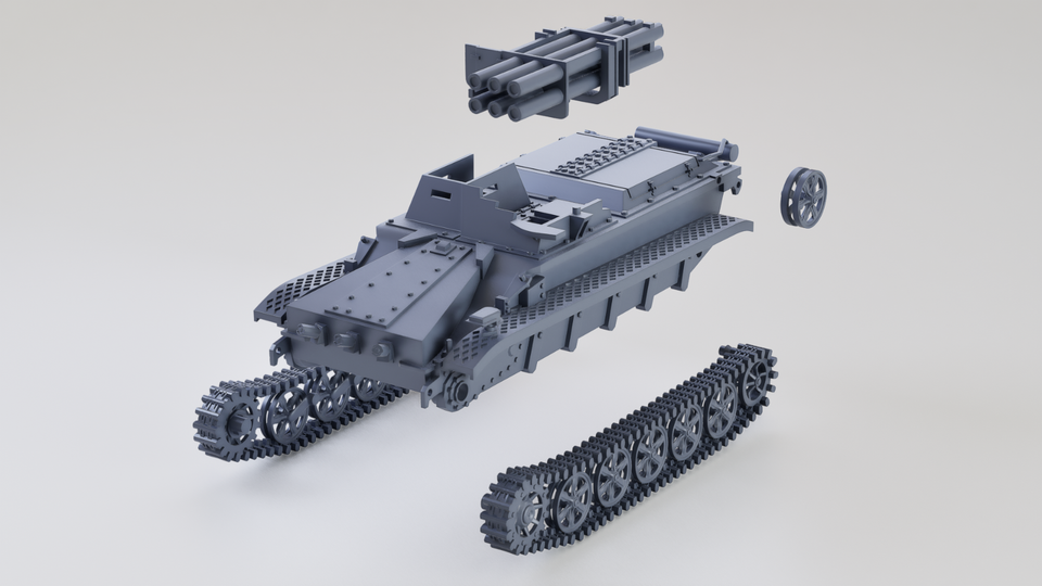 WW2 GERMAN BORGWARD IV (Sd.Kfz.30) , 3D PRINTED, MANY SCALES AVAILABLE ...
