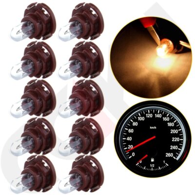 10X Warm White T5/T4.7 Neo Wedge HVAC Climate Heater Control Lights ...