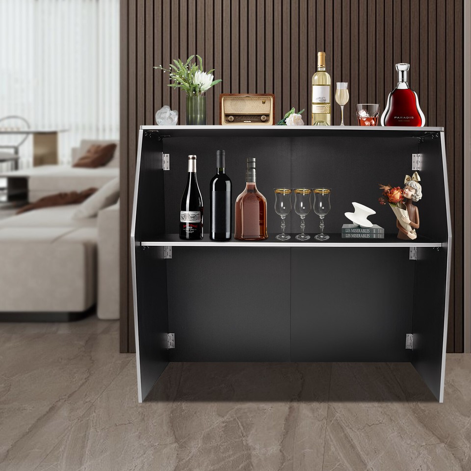 Foldable Bar Portable Event Bar Portable Bar Cabinet for Parties and ...