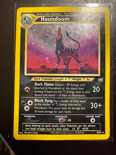 Unlimited Houndoom [Neo Revelation - Holo Rare] #8/64 - Pokemon Card | eBay