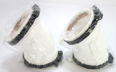 *LOT OF 2* GEORG FISCHER +GF+ - 3" 45° ELBOW - SEADRAIN ELECTROFUSION ...