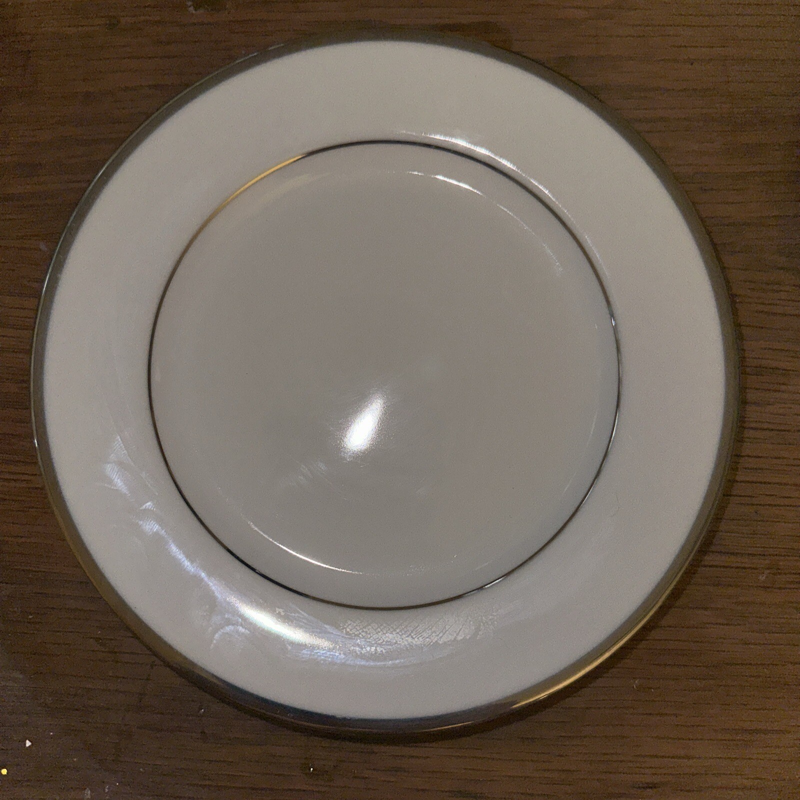 BAND OF PLATINUM PATRA by NIKKO Bread & Butter/Dessert Plate Saucer NWT ...