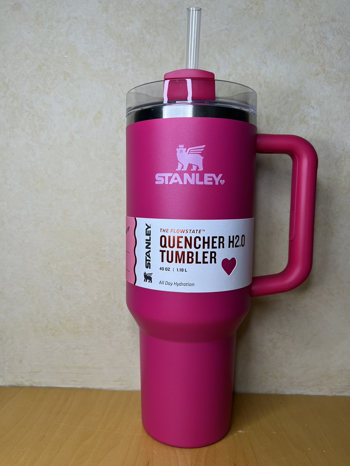 STANLEY Cosmo Pink Target Valentines Day 40oz Tumbler Cup H2.0 Quencher ...