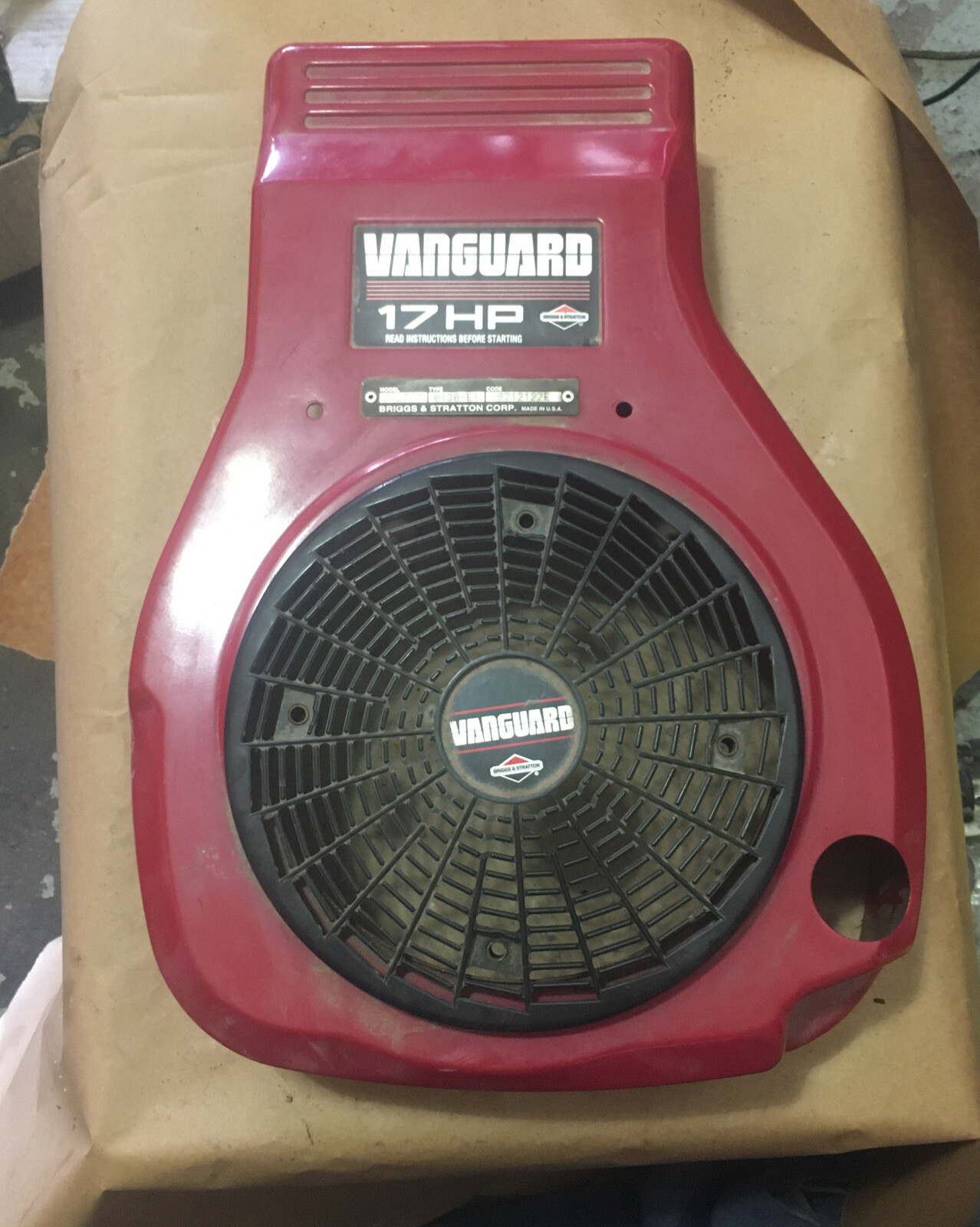 Briggs Stratton engine 17hp vanguard shroud Fan Cover 312777 | eBay