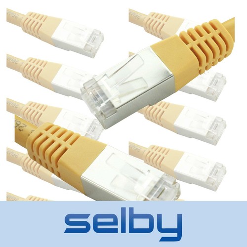 10 Pack 10m Yellow CAT6 Cable RCM Certified SFTP Network Ethernet Patch Lead 713830491343 | eBay ...