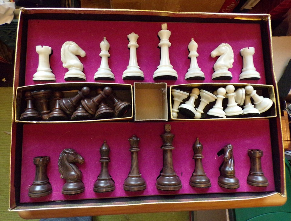 Vintage @1967 Cavalier Chess Tournament Edition Set No. 1498 Pacific ...