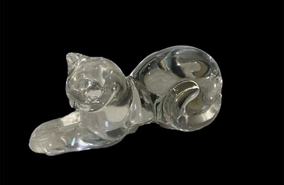 Lenox Crystal Cat Playing with Ball of Yarn -5”, Excellent Condition | eBay