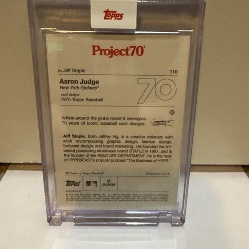 2021 Project 70 #110 1975 Aaron Judge and Derek Jeter #29 | eBay