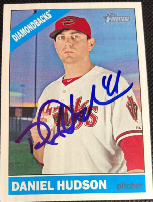 Daniel Hudson Diamondbacks 2015 Topps Heritage Signed Autograph Card ...
