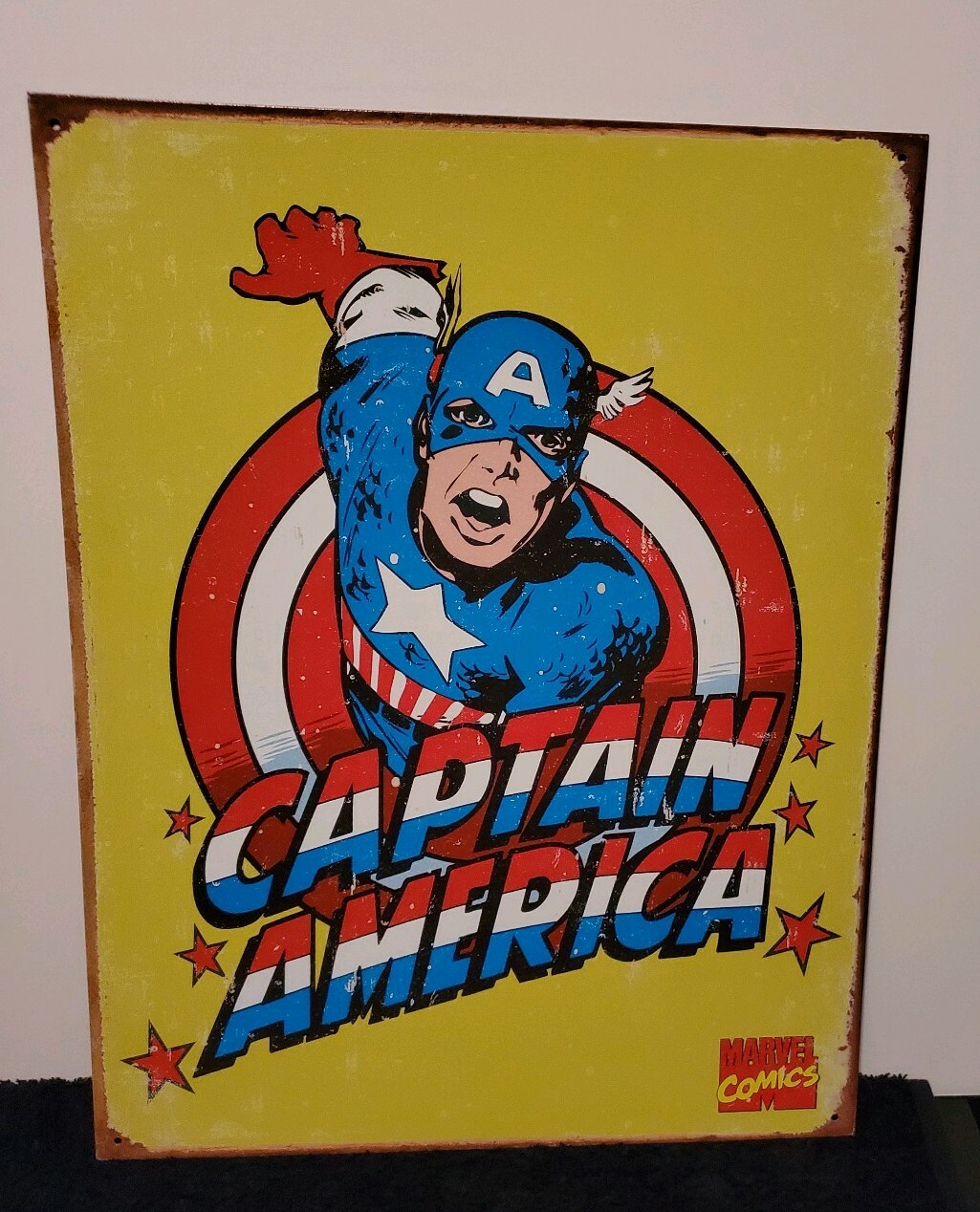 Captain America Marvel Comic Book Superhero Metal Sign 12.5 x 16 | eBay