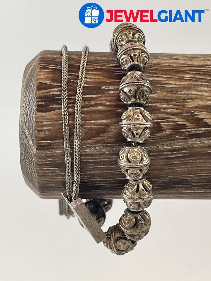 SIGNED STERLING SILVER ADJUSTABLE BRACELET LOCKING MECHANISM NEEDS ...