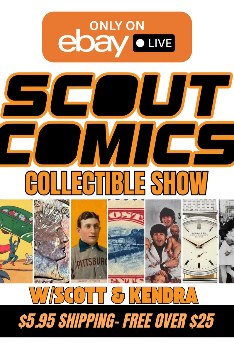 SCOUT COMICS COLLECTIBLE SHOW - Figures/Cards/Pins/Statues/Comics ...