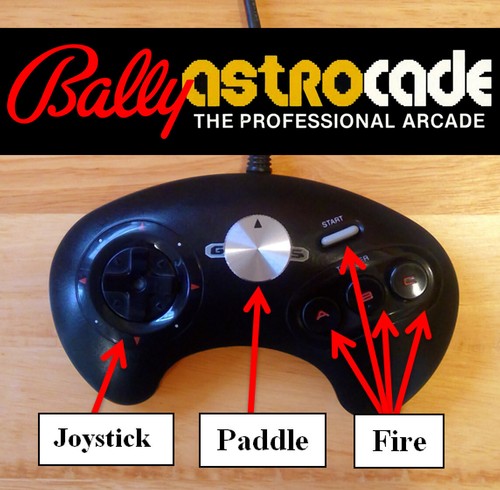 Sega Genesis Modded Controller Joystick Bally Astrocade Professional ...