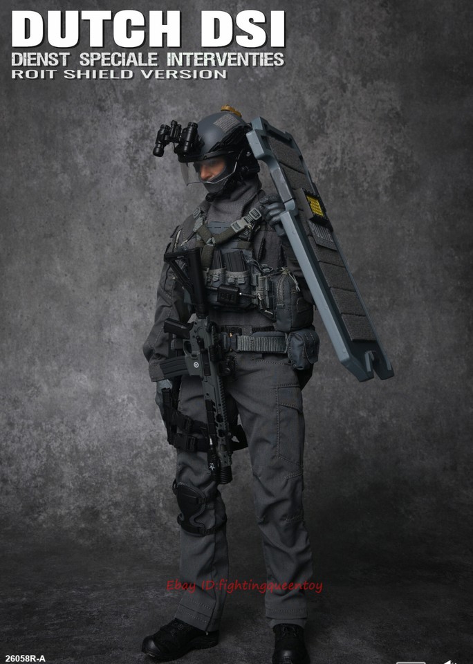 EASY&SIMPLE 26058R-A DUTCH DSI ROIT SHIELD VERSION 1/6 Action Figure ...