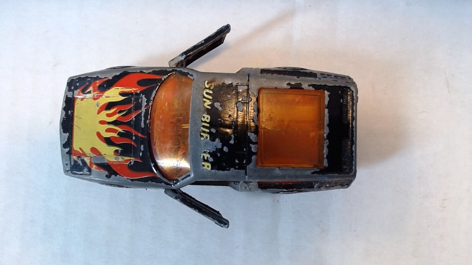 1972 Matchbox Sun Burner Black w/ Flames working doors Macau | eBay