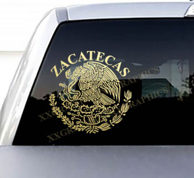 Zacatecas Escudo Estados Decal Sticker Aguila De Mexico Flag Bandera ...