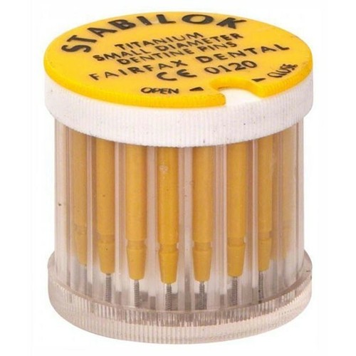 Fairfax Dental Stabilok Titanium Small Diameter Dentine Pins Yellow ...