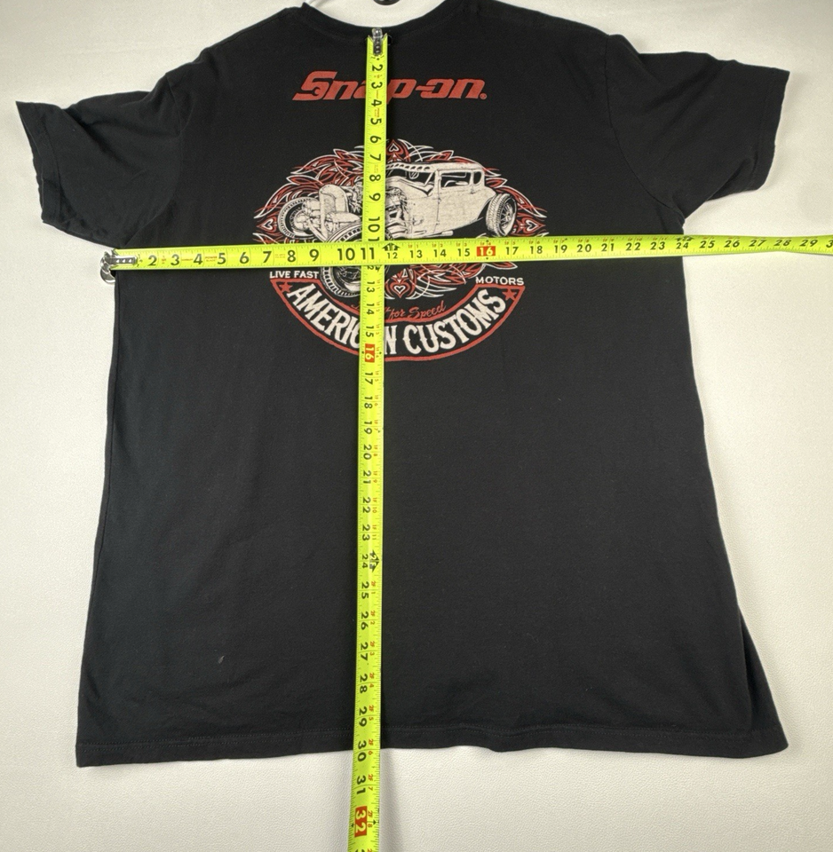 Snap-On Tools American Customs Hot Rod Black Cotton Mechanic T-Shirt ...