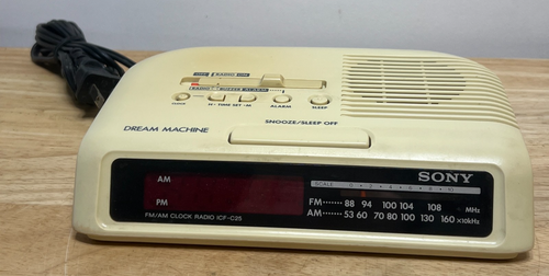 Vintage Sony Dream Machine ICF-C25 Alarm Clock Radio | eBay