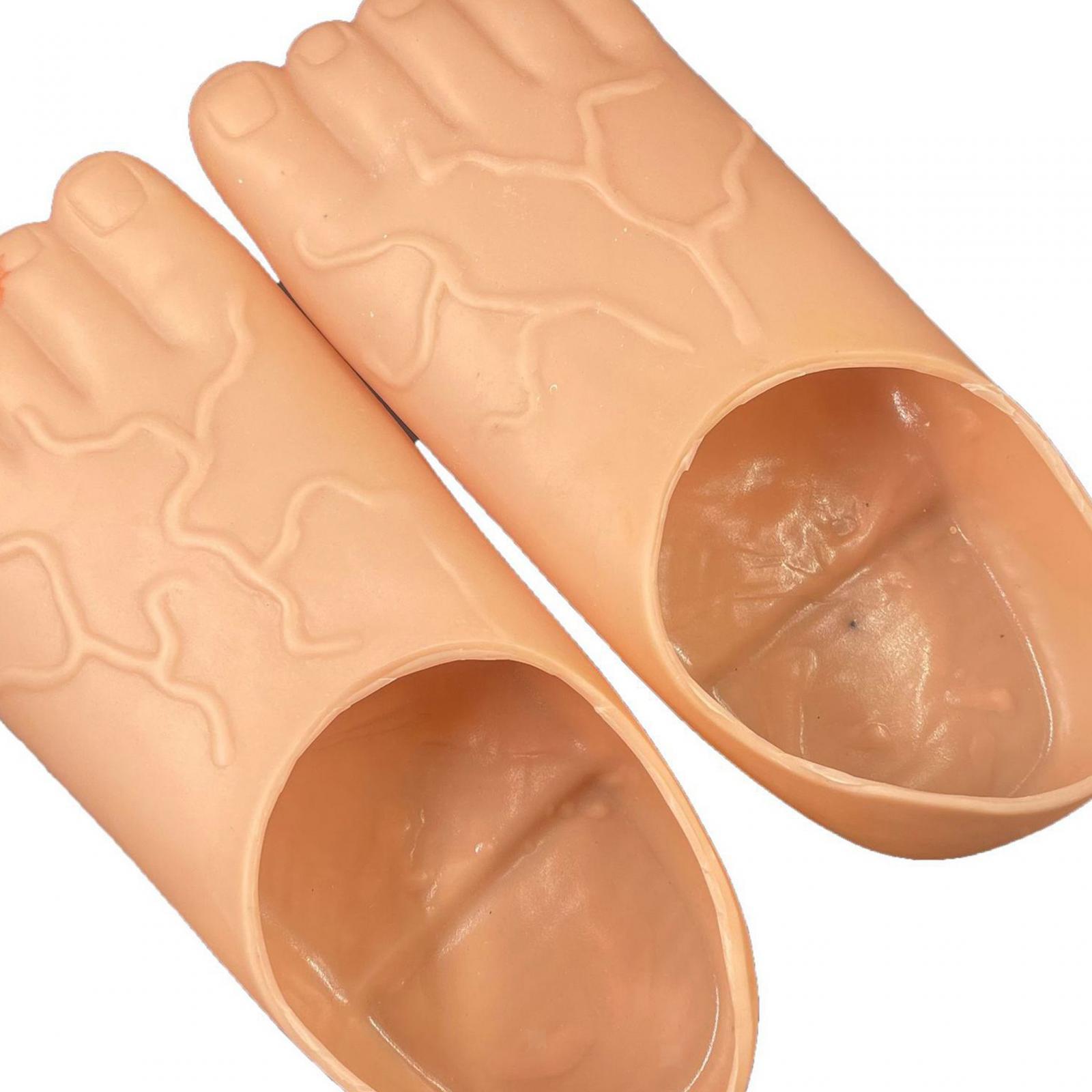 Big Toe Slippers Party Sandals Slip on Shoes Cover Foot Slipper ...