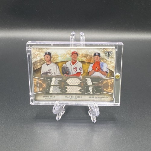 2015 Topps Triple Threads Relic Combos Sale Jose Fernandez Scherzer #9/ ...