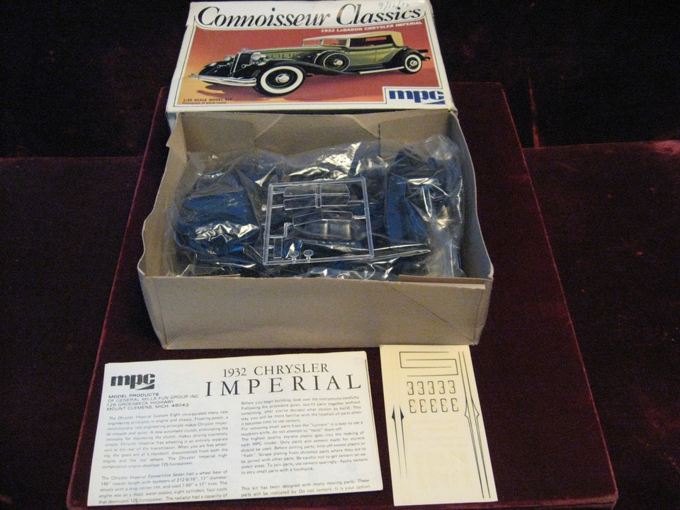 MIB Rare 1974 VTG 1st Orig '32 LeBaron Chrysler Imperial MPC 13102 USA ...