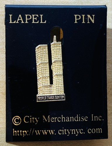 World Trade Center Lapel Pin WTC Pre - 9/11 2001 Original Mint on Card ...