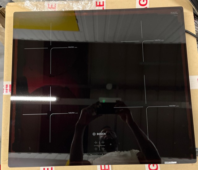 Bosch PUE611BF1B 59cm Frameless Four Zone Induction Hob - Black for ...