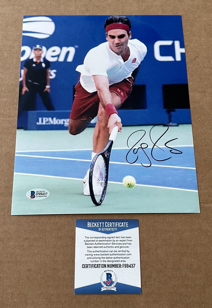 Roger Federer Autographed Memorabilia | Signed Photo, Jersey ...