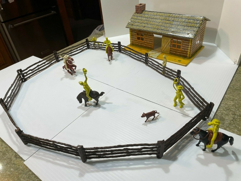 Original 1950s Marx Roy Rogers Ranch Playset Play Set | eBay