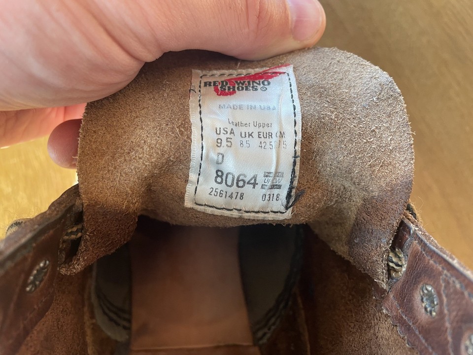 Red Wing Merchant 8064 Boots Size 9.5 Amber Harness | eBay