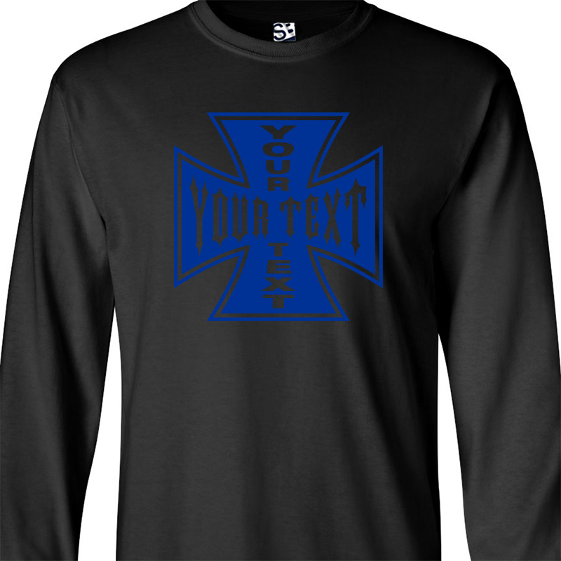 Custom Iron Cross LONG SLEEVE T-Shirt | Personalized Maltese | All ...