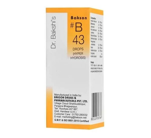 Bakson's Homéopathie B43 Gouttes - 30 ml Paquet De 3 | eBay