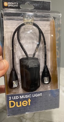 Mighty Bright Duet LED Music Light Open Box Battery operated 2 LED ...