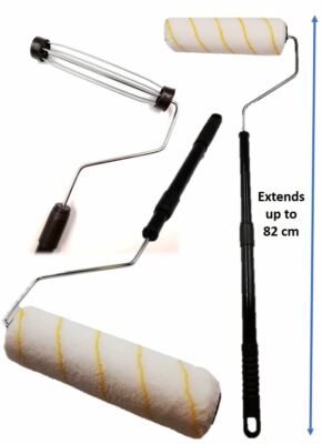 Long Handled 9" Paint Roller Extendable High Reach Ceiling Paint ...