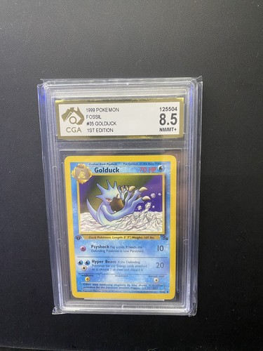 Golduck 35/62 WOTC Fossil Pokemon 1st Edition CGA 8.5 | eBay Australia