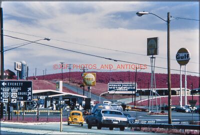 PSYCHEDELIC EARLY 1970S DETROIT HIGHWAY & CARS CROSS PROCESSED 35MM ...
