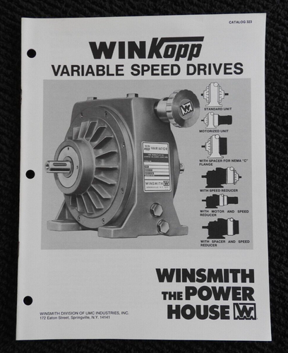 1972 Winsmith Division of UMC Industries WinKopp Motors Catalog ...