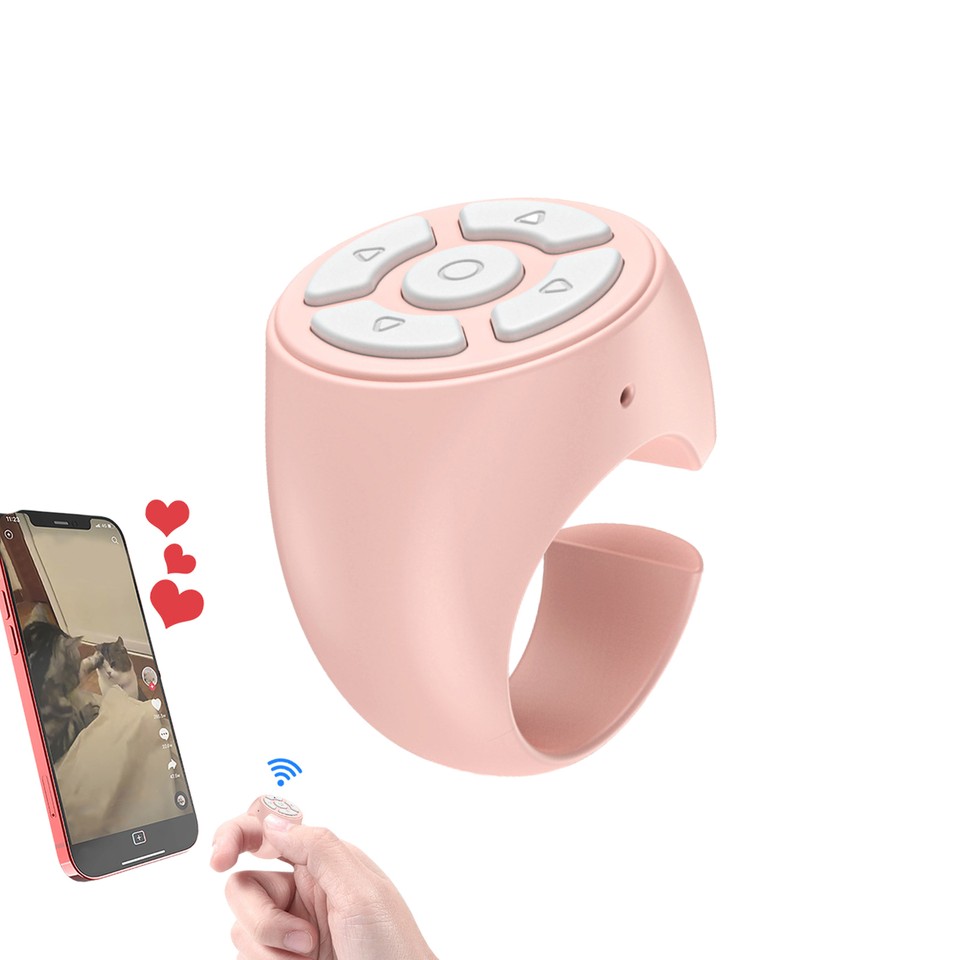Wireless Finger Scroller Bluetooth Ring Remote Control Selfie Thumbs-up ...