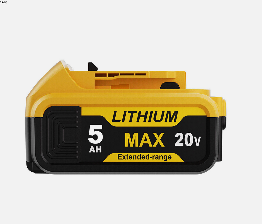 2 Pack For DeWalt 20V 20 Volt Max XR 5.0AH Lithium Ion Battery DCB206-2 ...