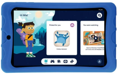 Onn. Surf 8" Kids' Tablet 32GB Android with Blue Rubberized Sleeve ...