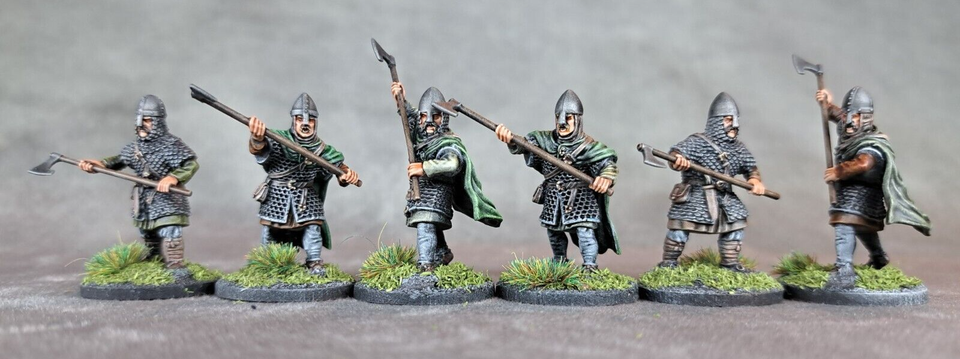 ANGLO-SAXON/ANGLO-DANE WARBAND #1, pro painted 28mm miniatures, Saga ...