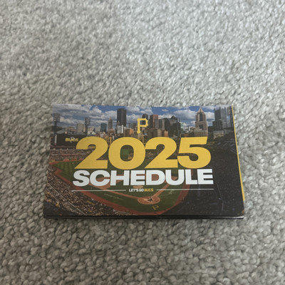 Pittsburgh Pirates 2025 Pocket Schedule Collectors Item Let’s Go Bucs ...