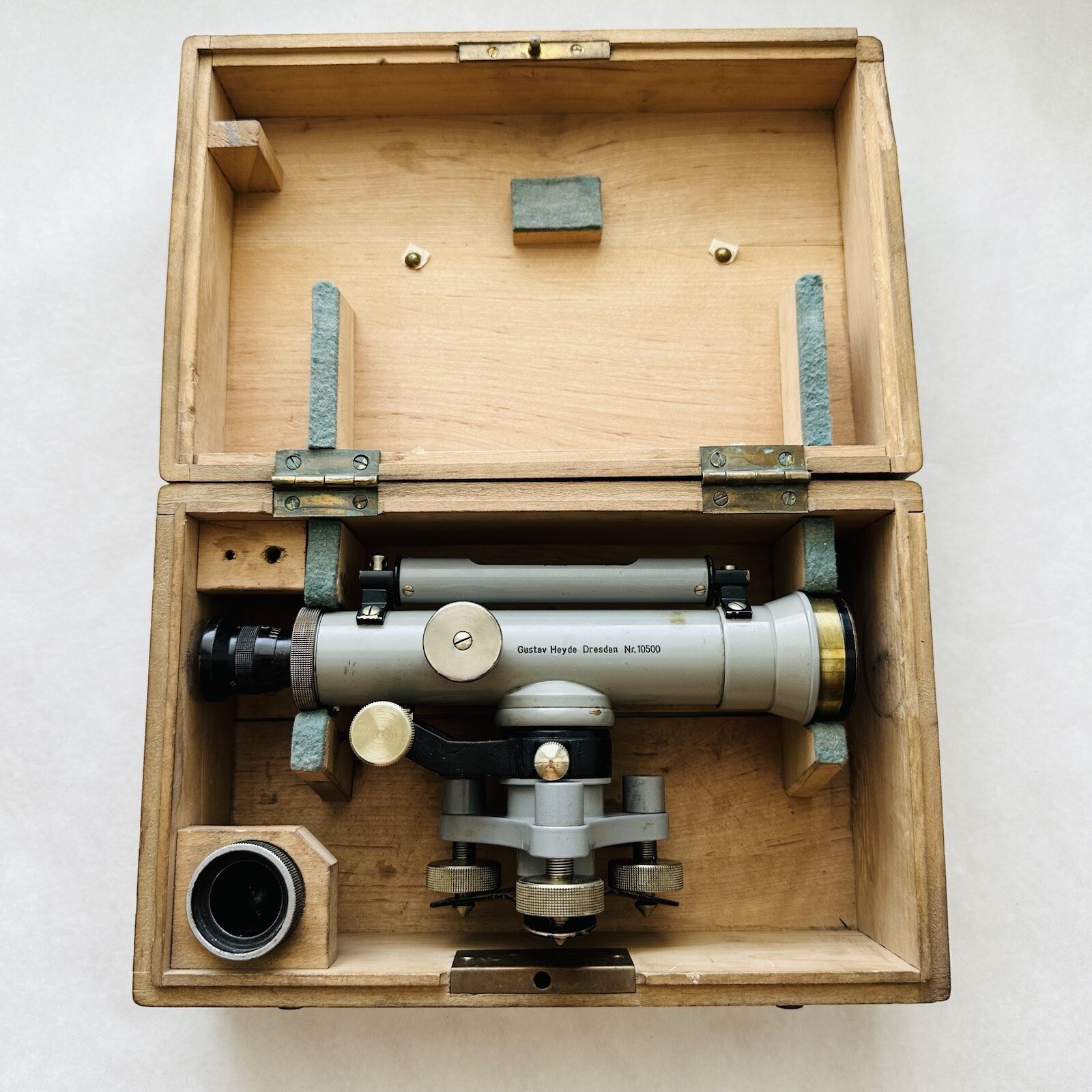 RARE Old vtg Gustav Heyde Dresden transit theodolite level 40’s with ...
