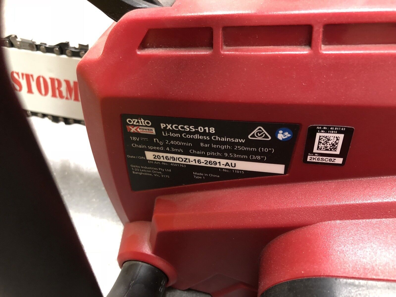 3X CHAINSAW CHAIN 10" Fit OZITO 18V CORDLESS CHAINSAW OCS-018 PXCCSS ...