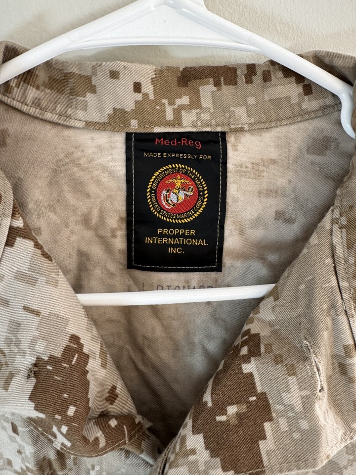 Marine Corps USMC Combat Desert Marpat Digital Uniform Jacket Medium ...