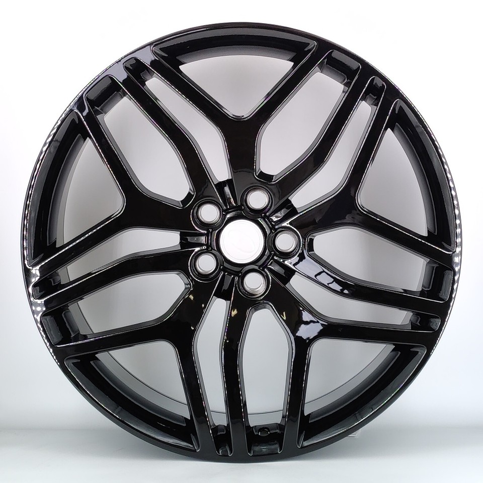 22" BLACK POLISHED ALLOY WHEELS FITS RANGE ROVER EVOQUE VELAR VOLVO+ ...