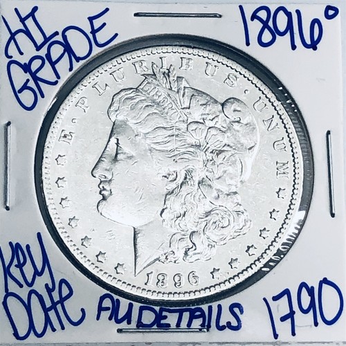 1896 O MORGAN SILVER DOLLAR AUTHENTIC HI GRADE U.S. MINT COIN RARE KEY ...