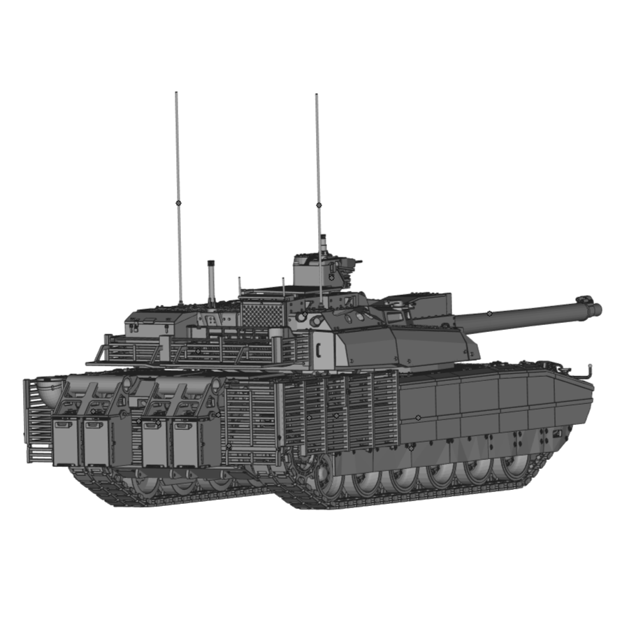 3D Printed 1/72/87/144 France Leclerc AZUR Kit Main Battle Tank Model ...