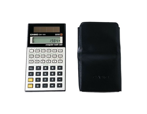 Vintage Casio CM-100 Solar Calculator with Case | eBay